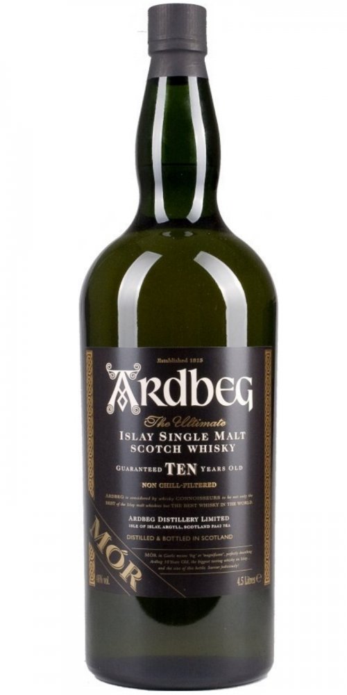 Ardbeg TEN Mor, ein 10 Jahre alter Islay Single Malt Scotch Whisky 4,5L ...