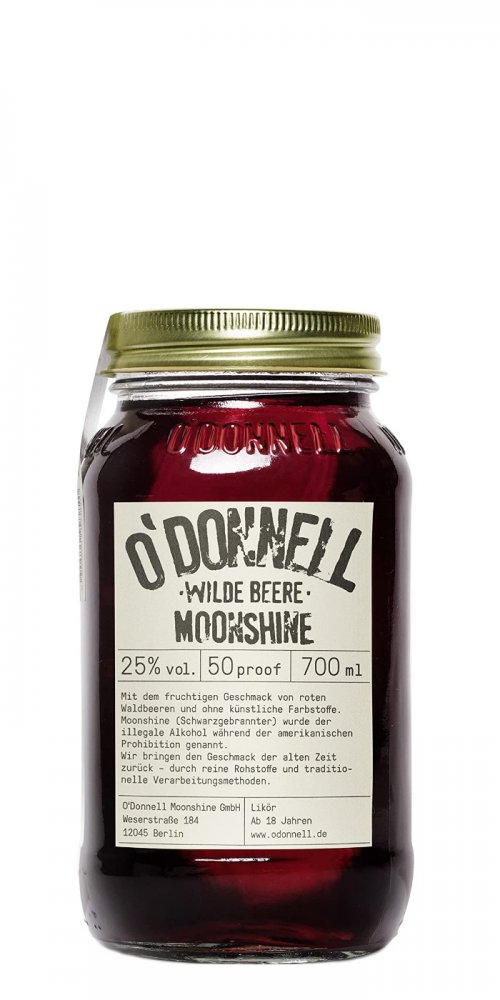 O'Donnell Moonshine Wilde Beere 25% vol. 0.7l --> berlinerweinwelt.de