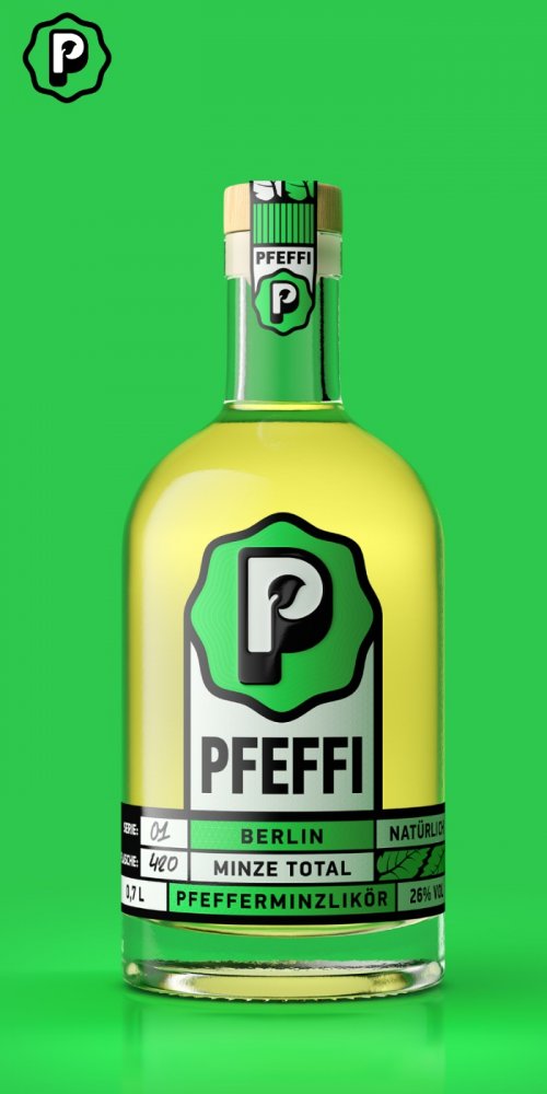 Pfeffi Berlin Pfefferminzlikör 0,7l 26%vol.